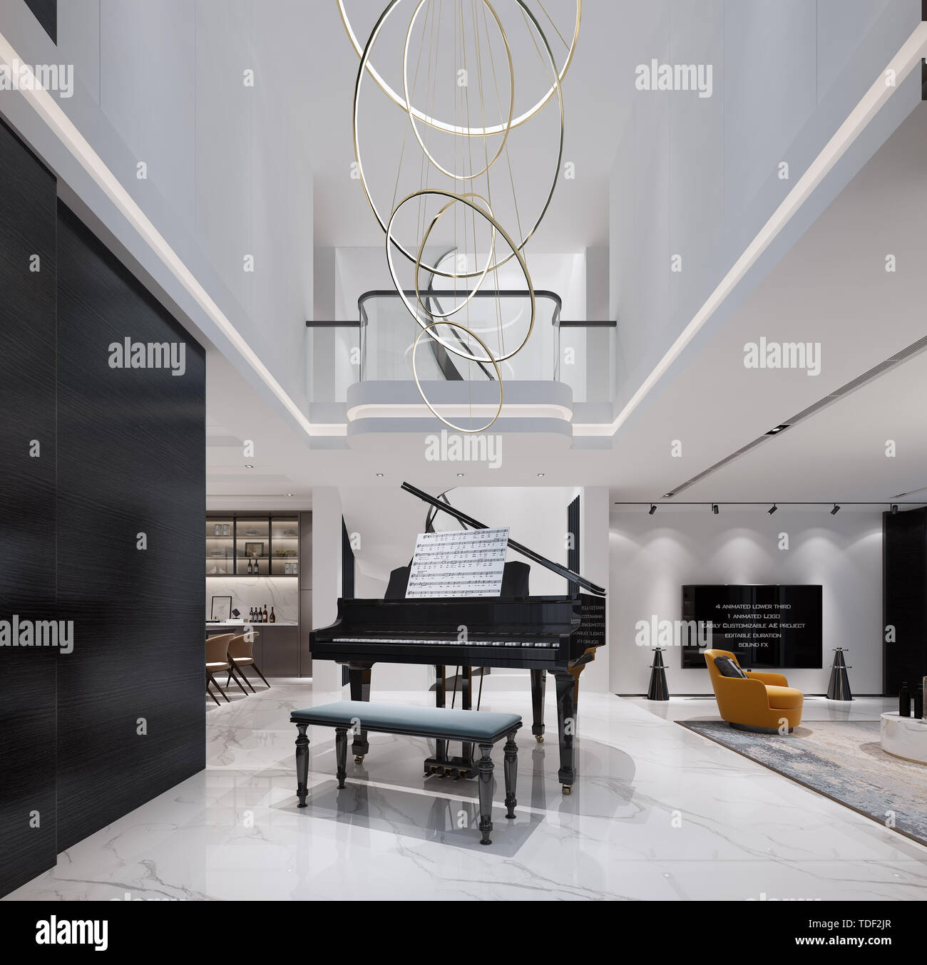 Bedroom, living room, tea room, study, dining room, bar, garden Stock ...