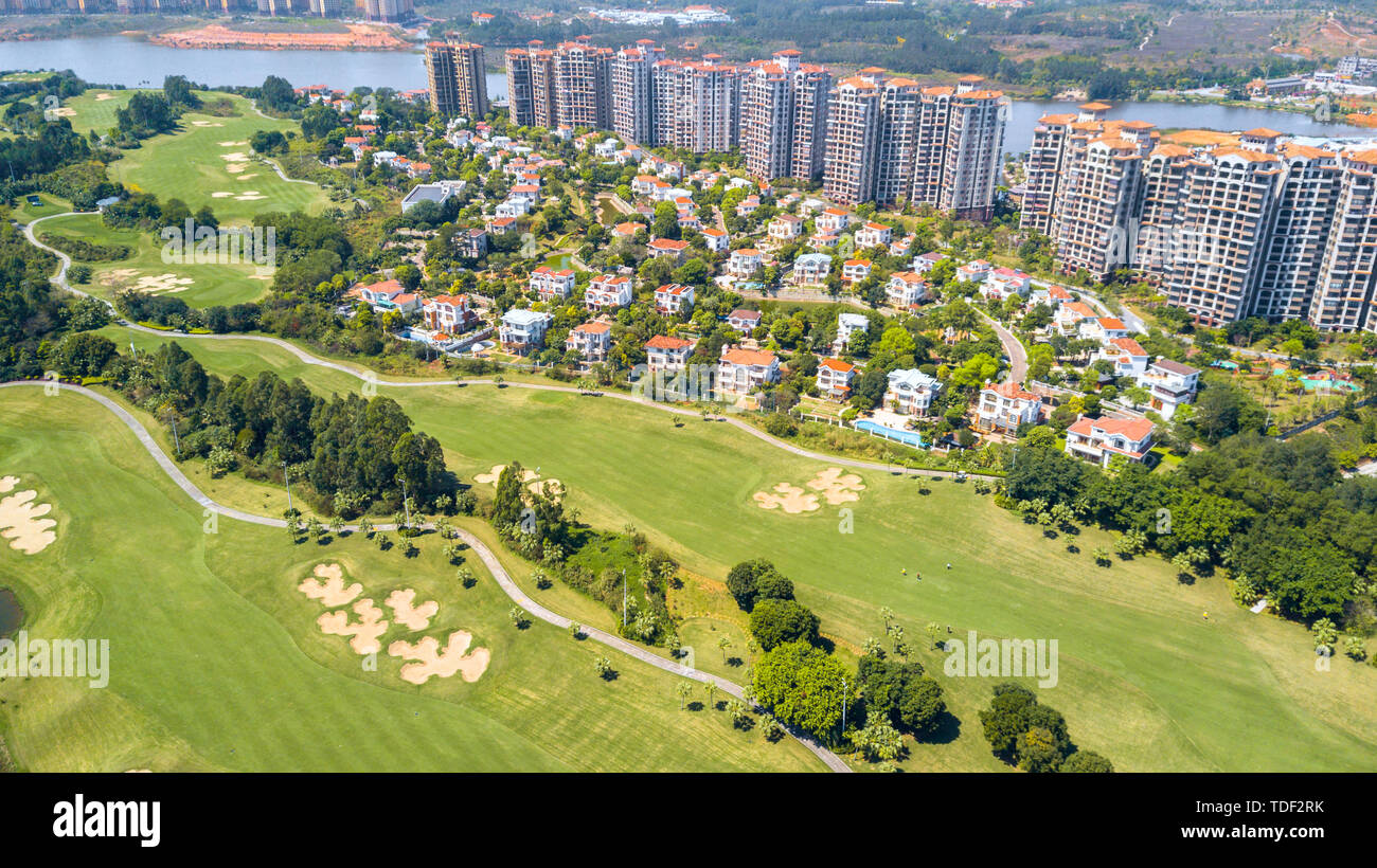 Golf courses and villas Stock Photo - Alamy