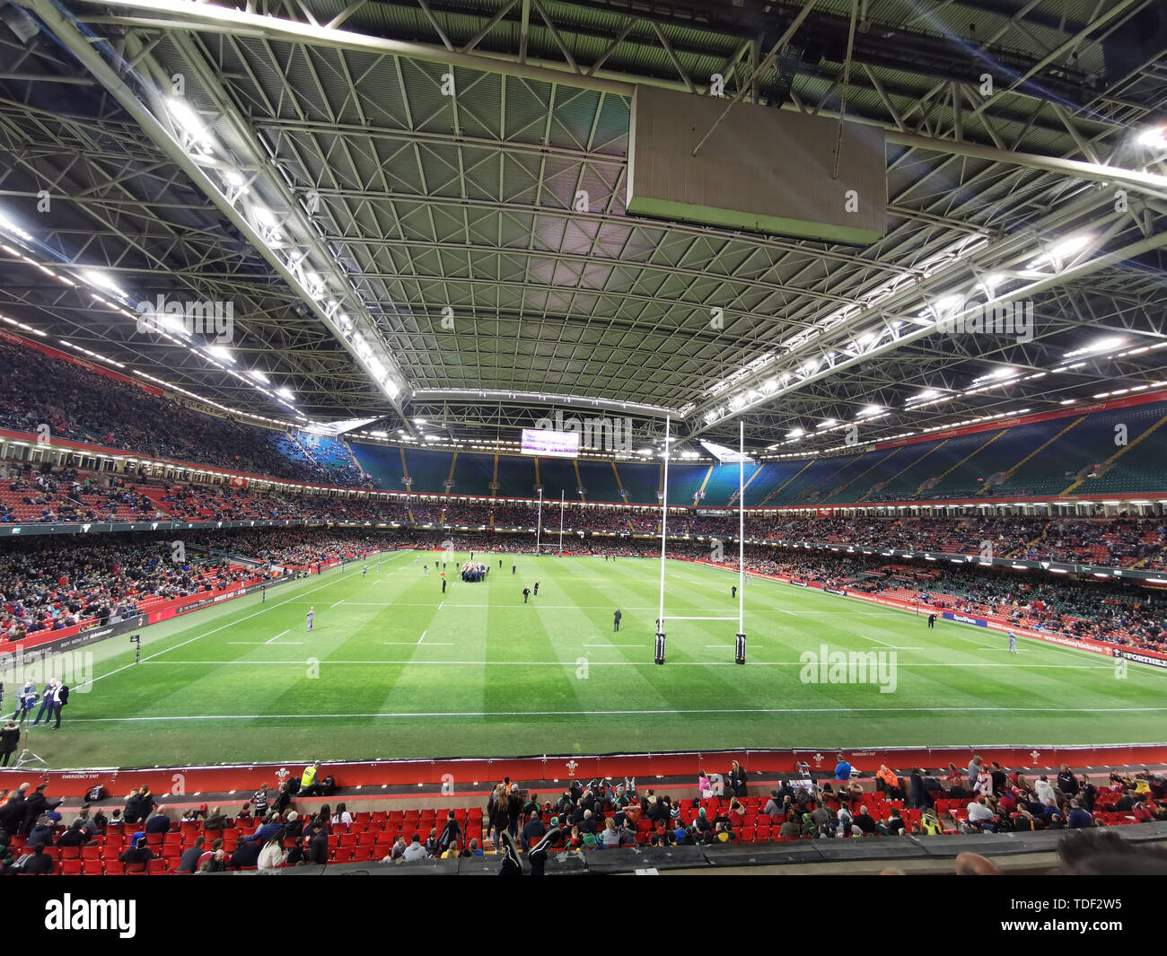 Wide shot inside principality stadium hi-res stock photography and ...