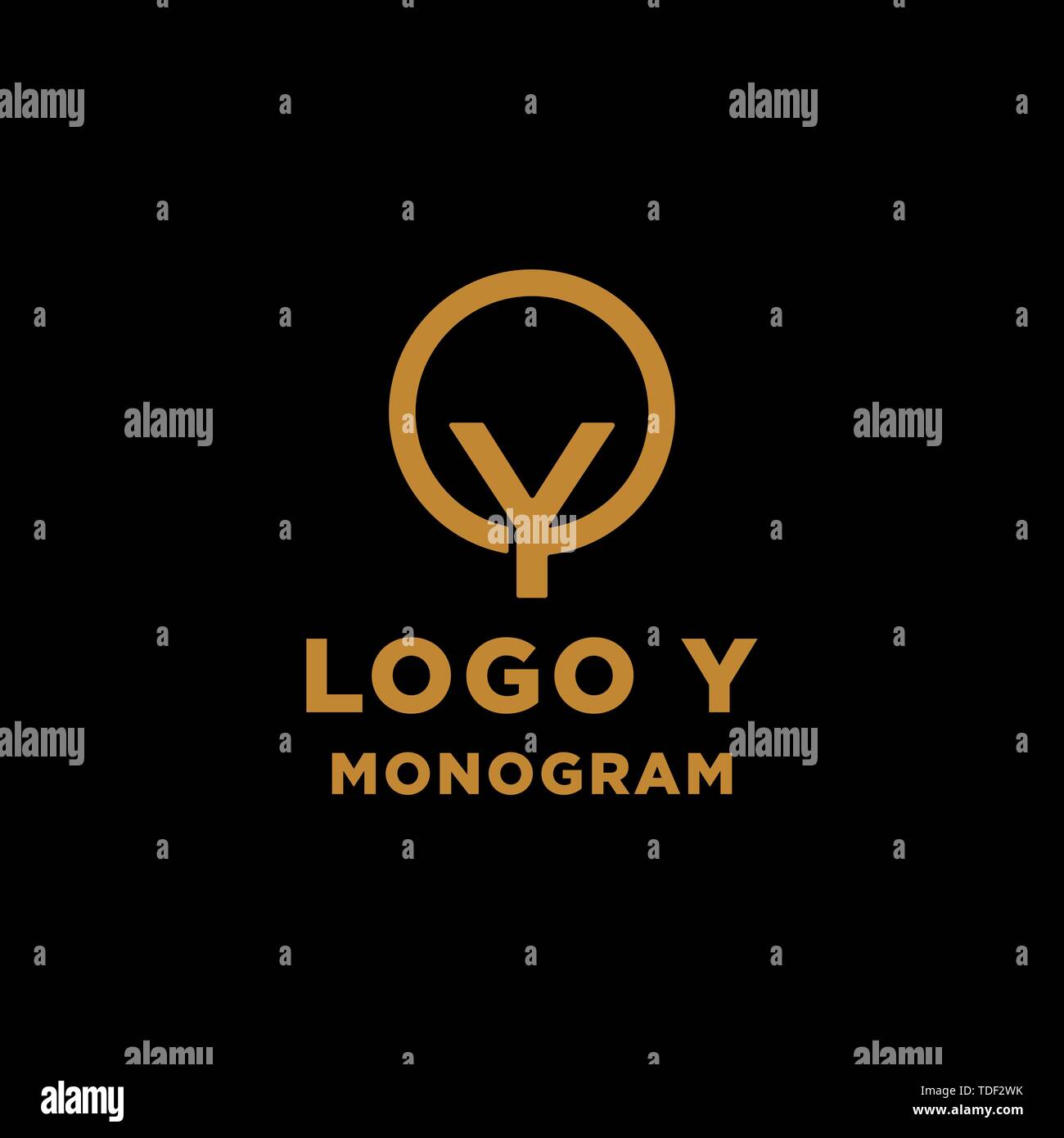 luxury initial y logo design vector icon element isolated Stock Vector ...