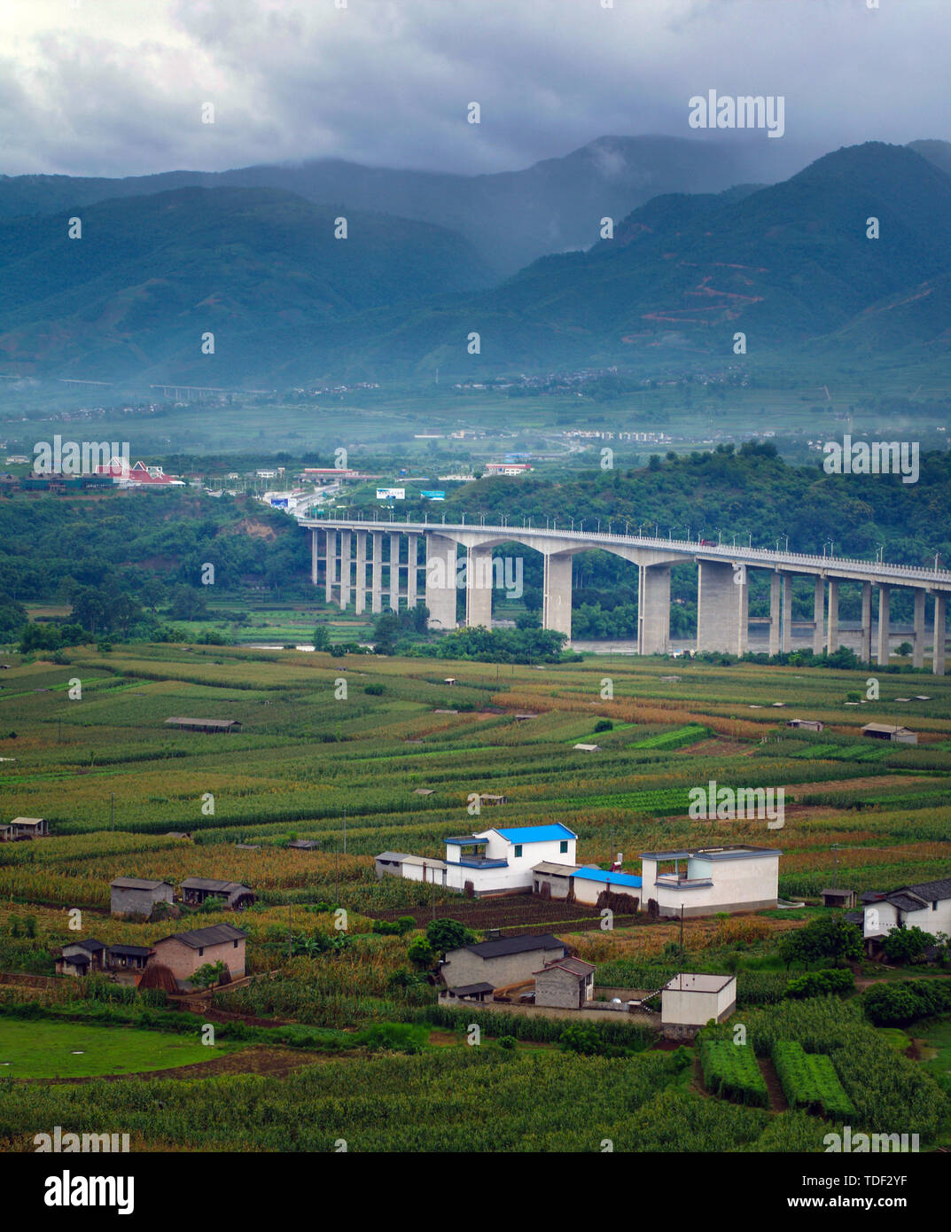 Scenery of the Nu River Bridge Stock Photo - Alamy