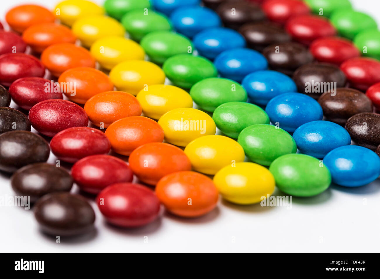 Colored chocolate beans Stock Photo - Alamy