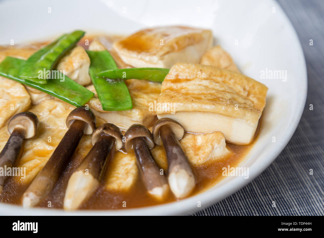 Chinese cuisine boiled tofu Stock Photo - Alamy