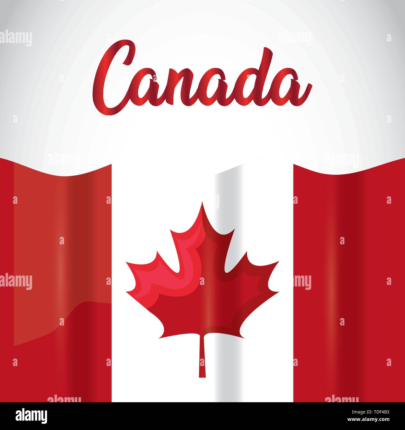 flag of canada patriotic icon vector illustration design Stock Vector ...