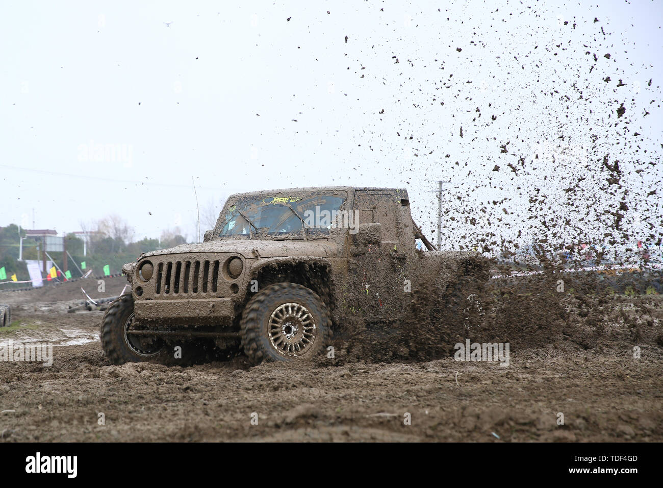 A wonderful moment in the car cross-country rally Stock Photo - Alamy