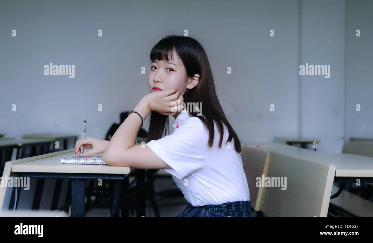 Student jk beautiful girl Stock Photo - Alamy