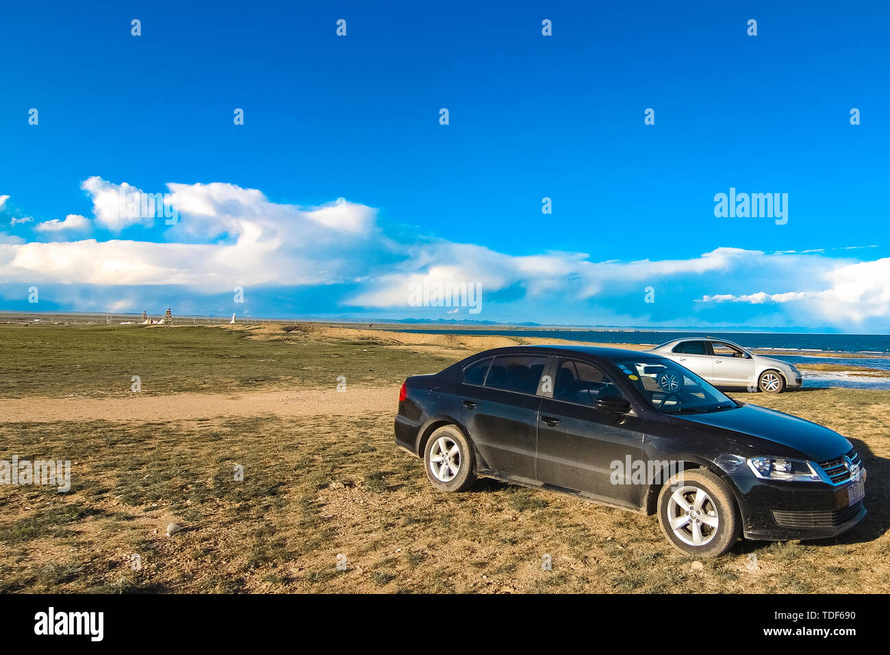 Qinghai lake qinghai lake scenery scenery around the lake hi-res stock ...