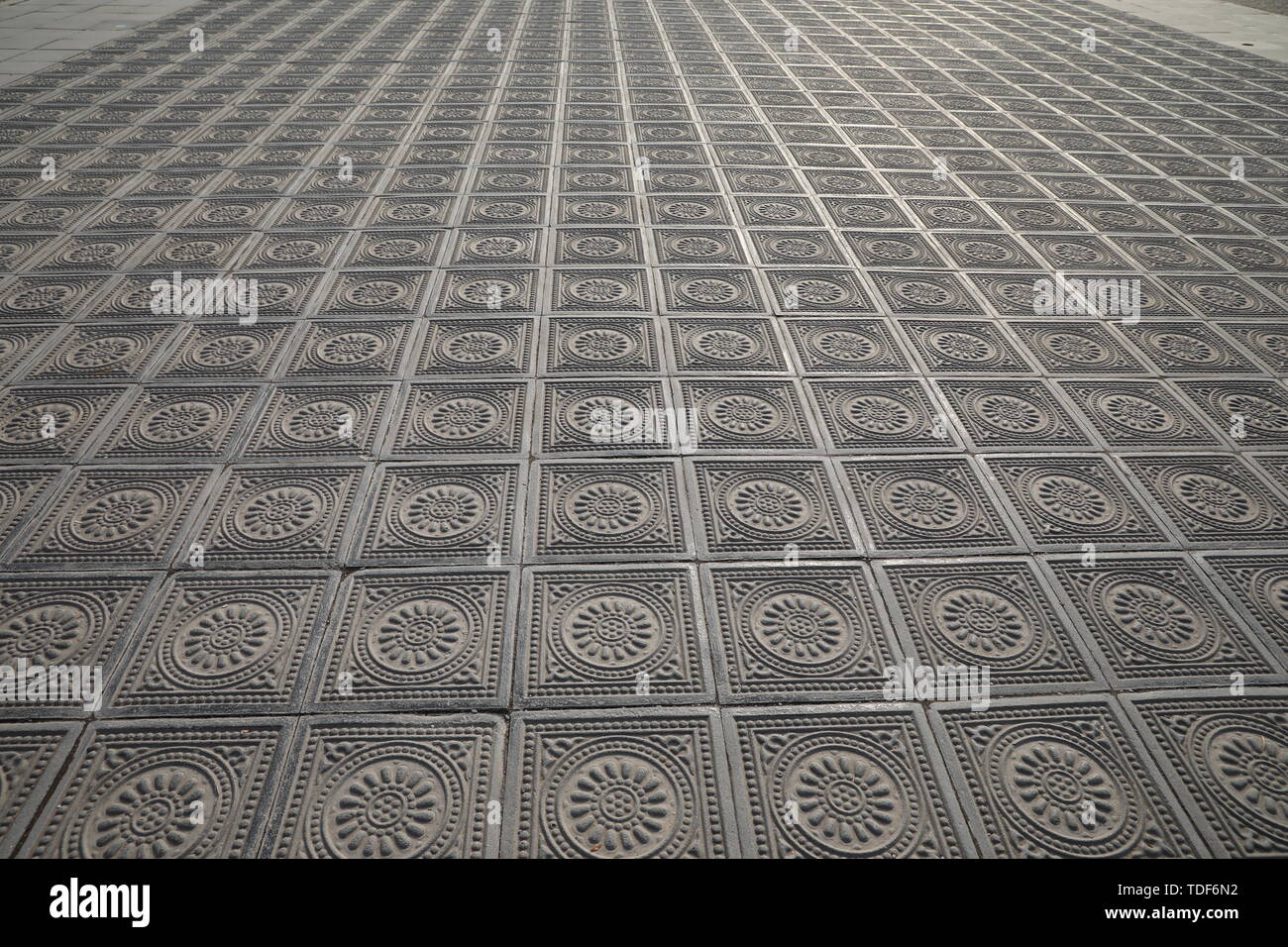 Cement brick paved ground and square Stock Photo - Alamy