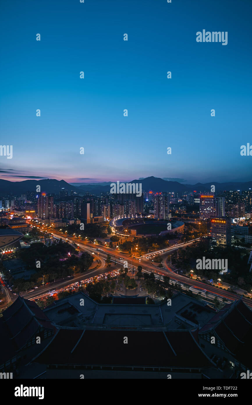 City Night Scene Stock Photo - Alamy