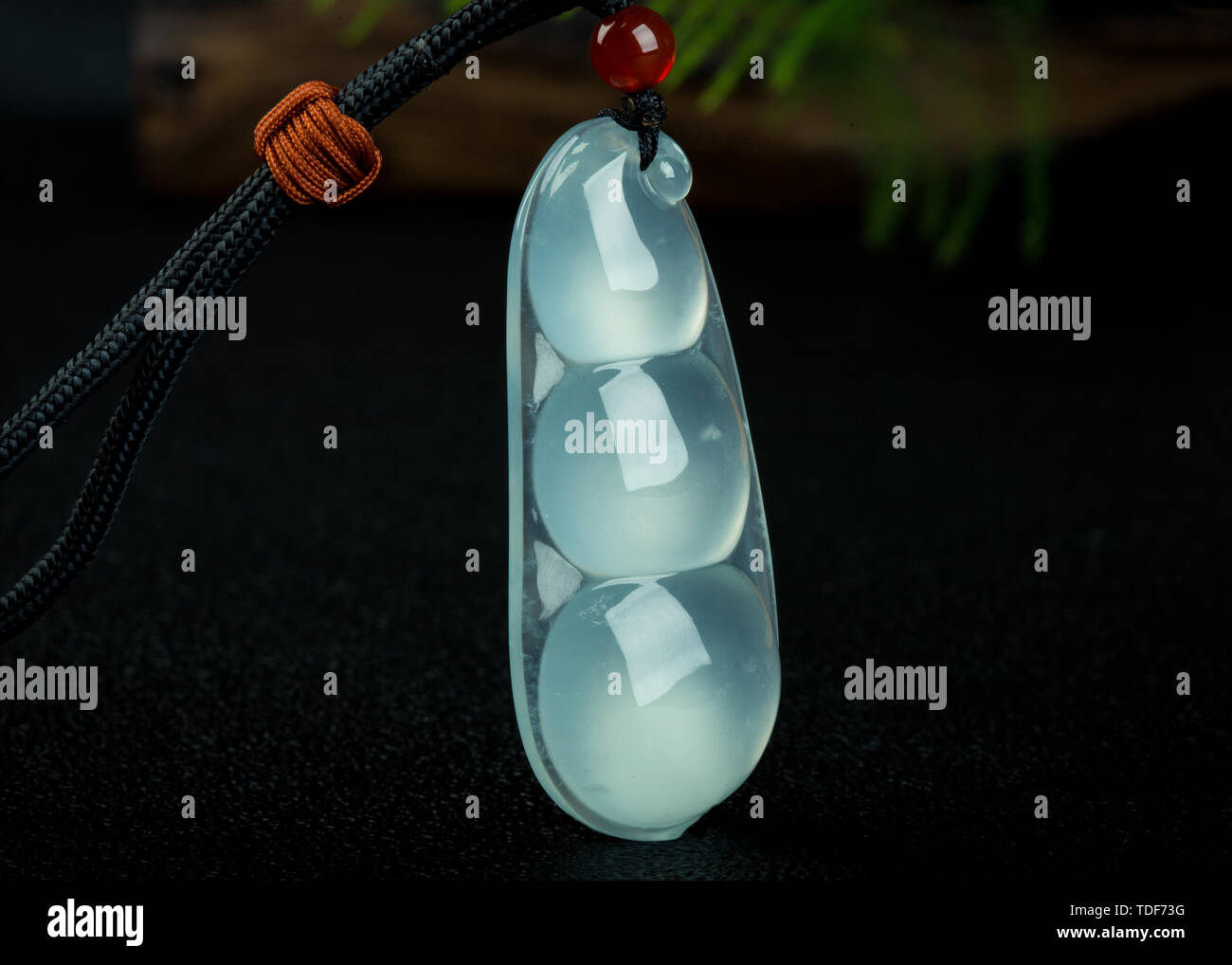 Glass, emerald beans Stock Photo - Alamy