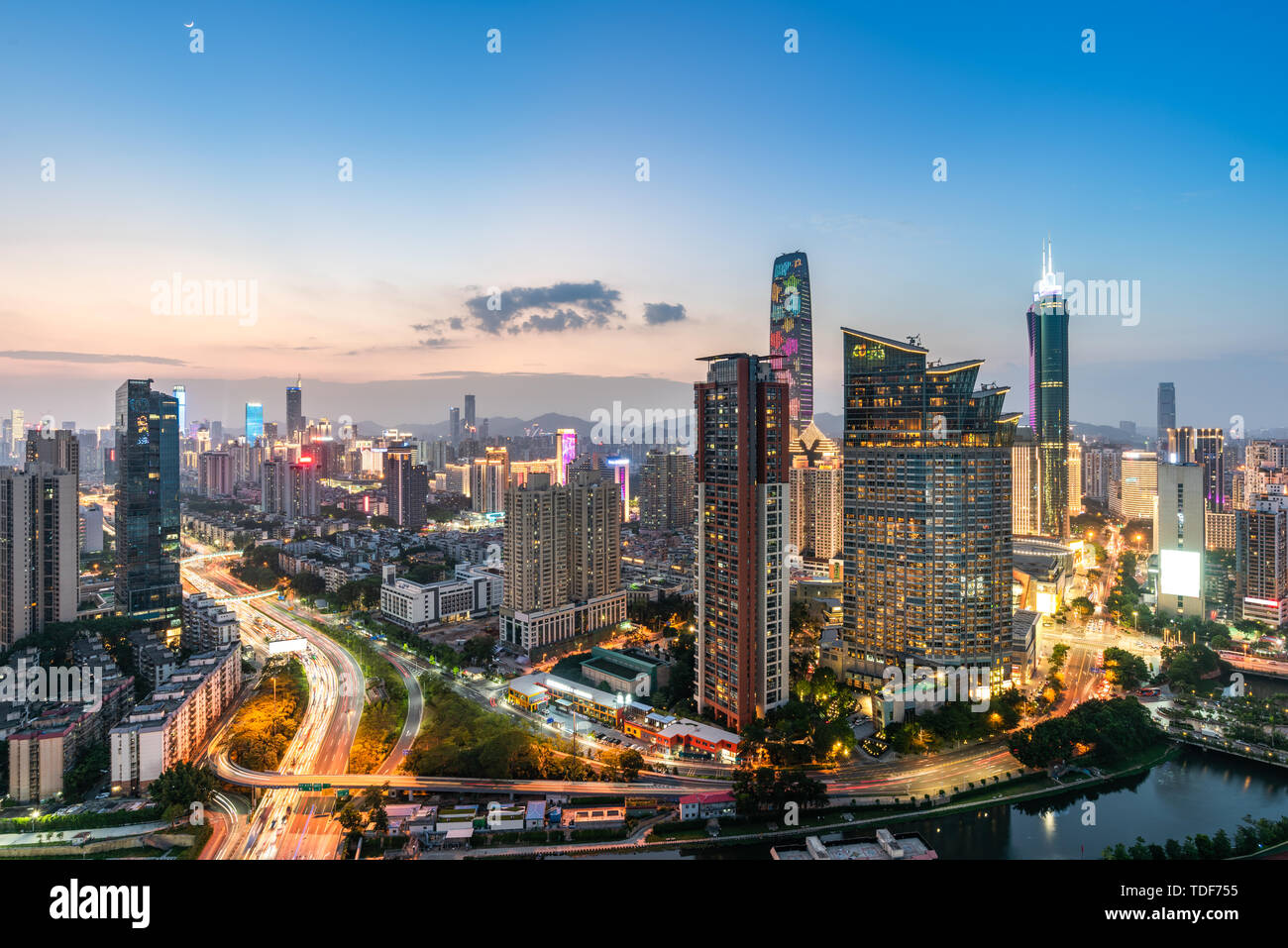 shenzhen city skyline Stock Photo - Alamy