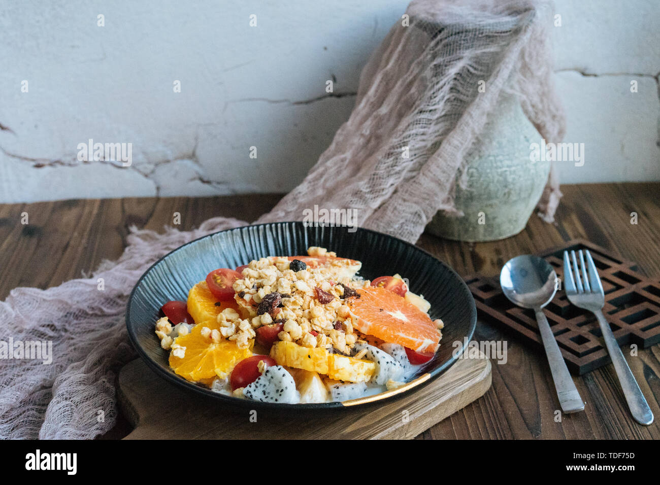 Assorted fruit plate Stock Photo - Alamy