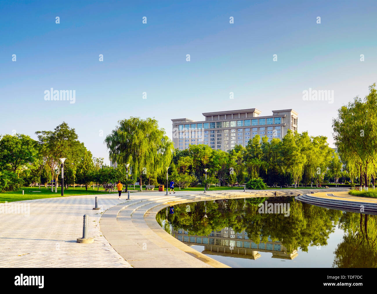 Architectural Scenery of Yinchuan City Stock Photo - Alamy