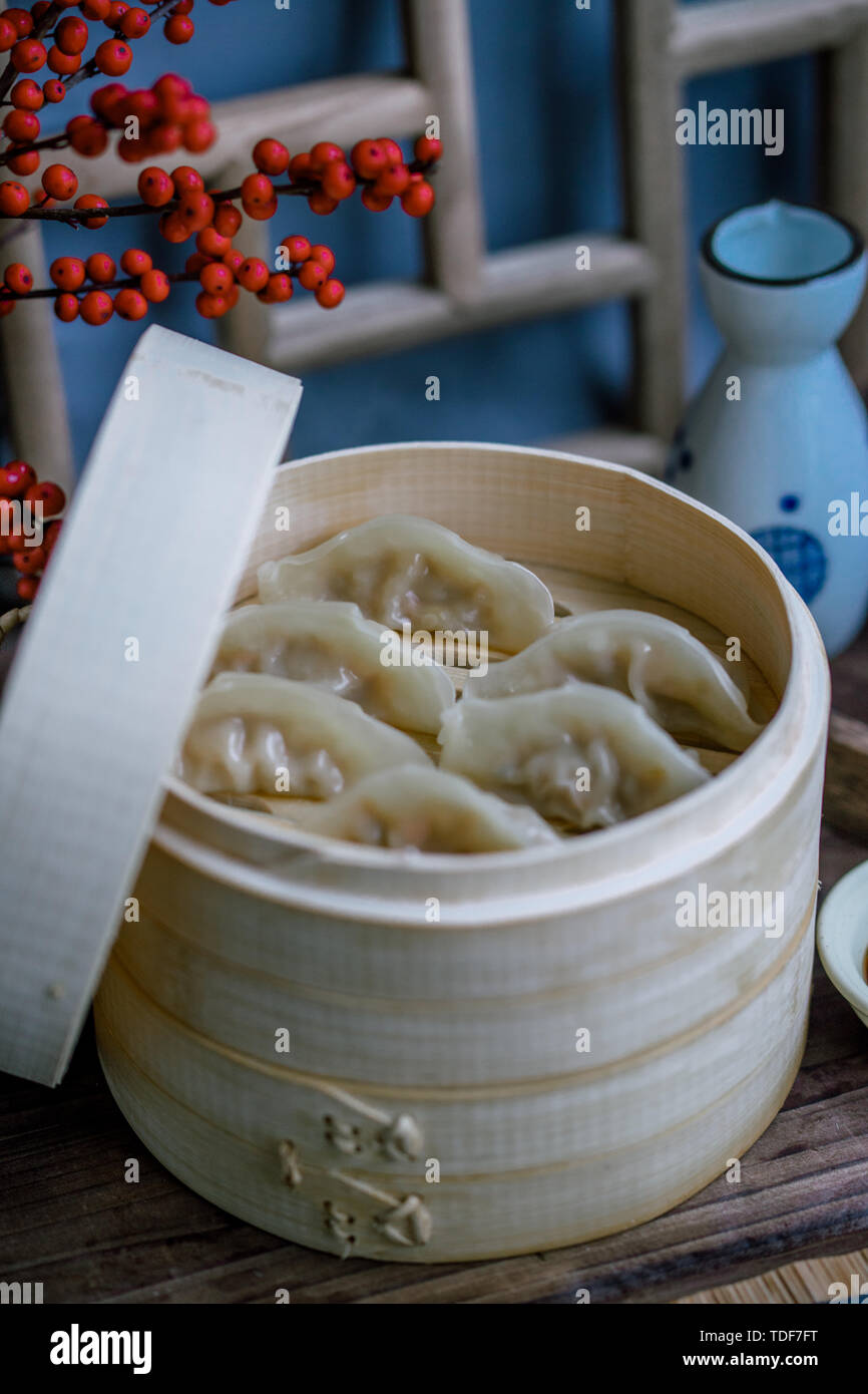 Delicious steamed dumplings Stock Photo - Alamy