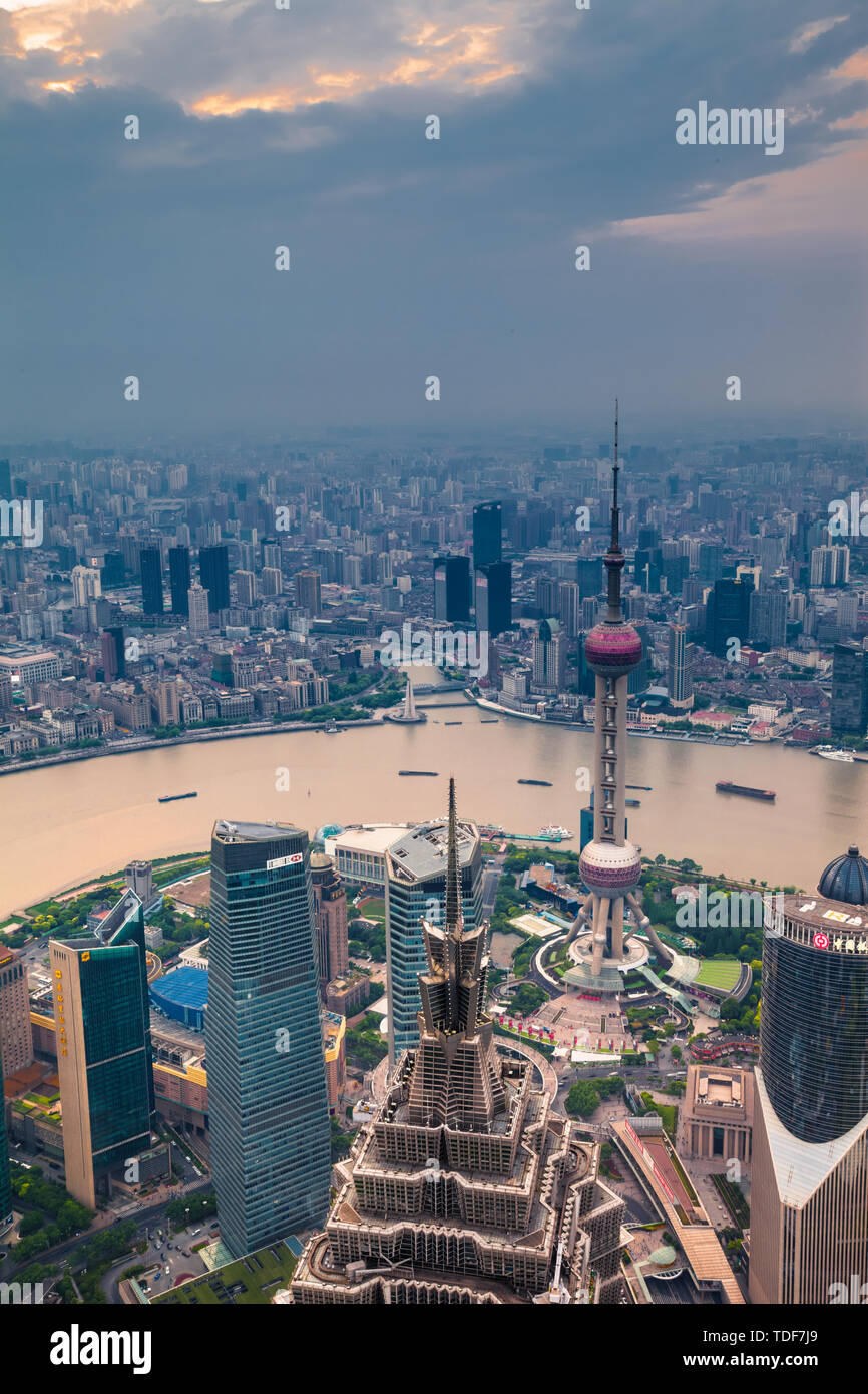 Lujiazui birds eye view hi-res stock photography and images - Alamy