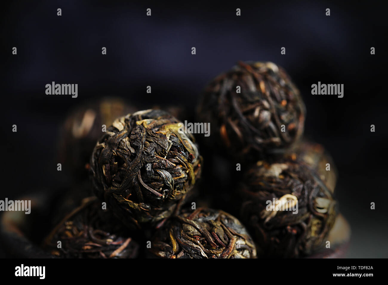 Pu'er Tuo tea green tangerine tea Stock Photo - Alamy