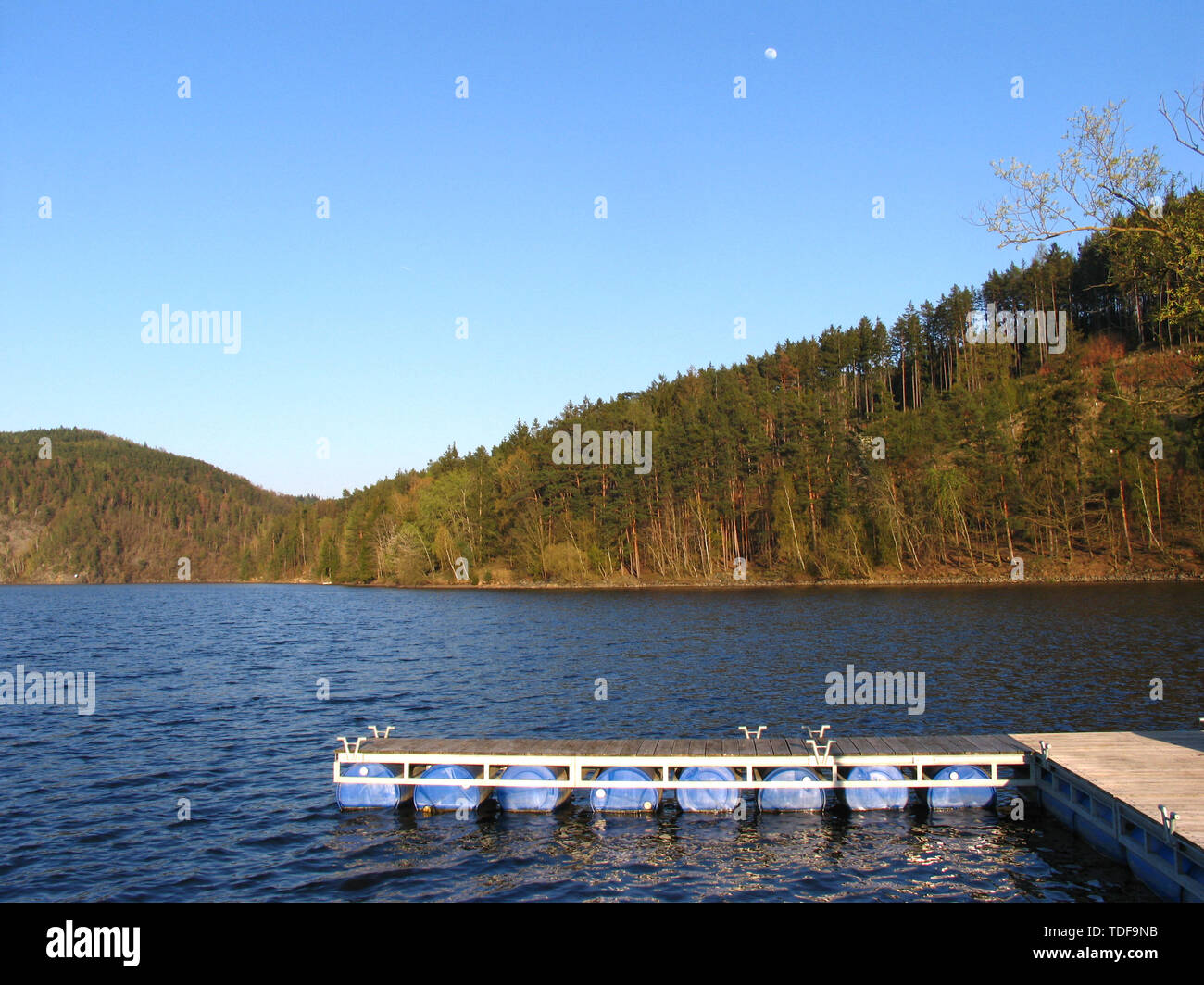 New Zivohost camp on river Vltava, spring Stock Photo - Alamy