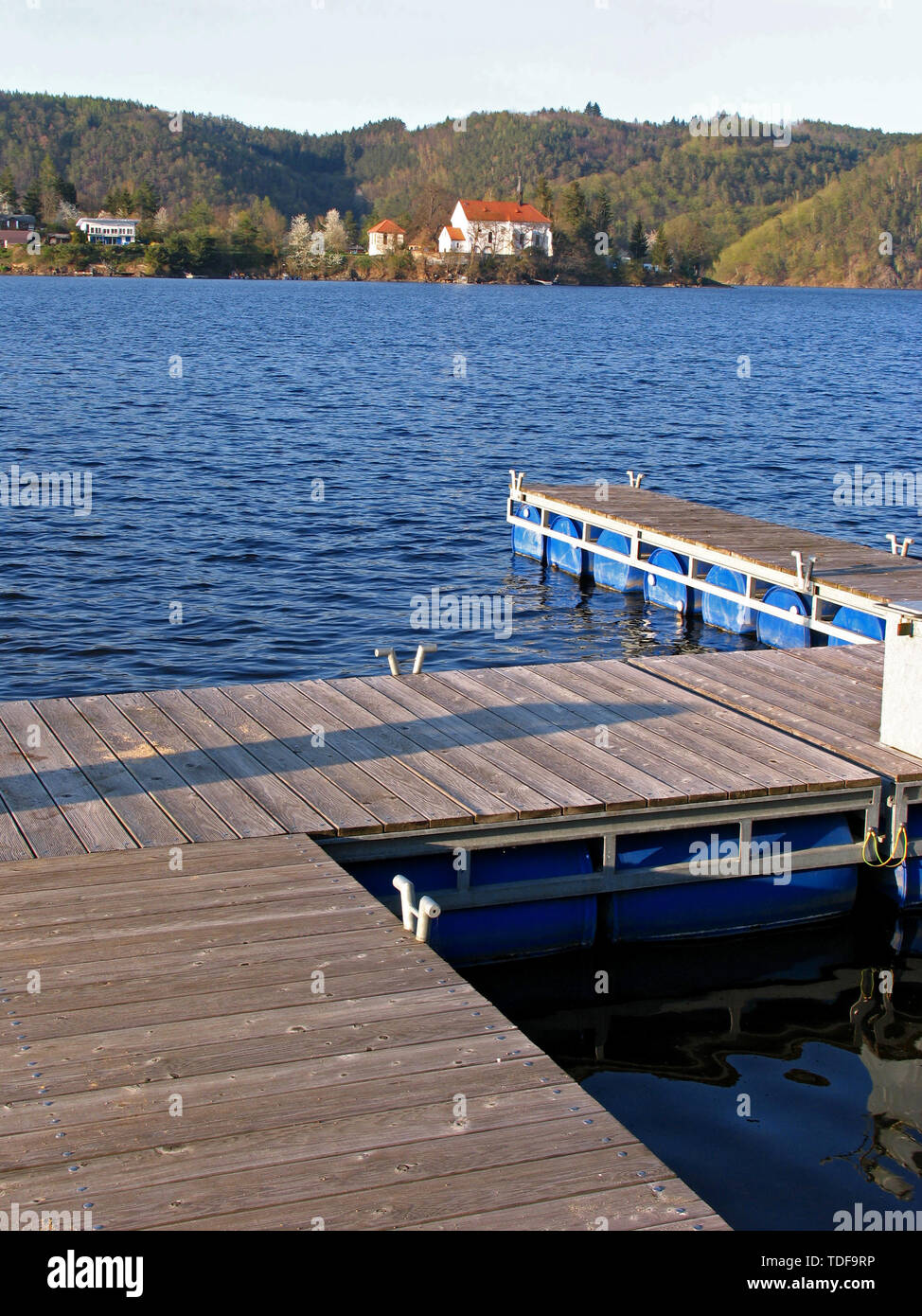 New Zivohost camp on river Vltava, spring Stock Photo - Alamy