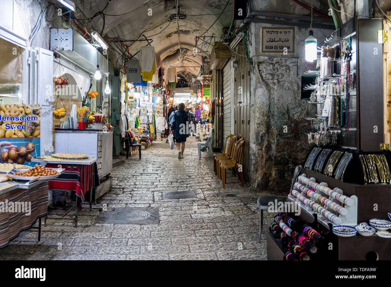 Jerusalem,Israel,27-march-2019: Market in Old city, The Muslim Quarter ...