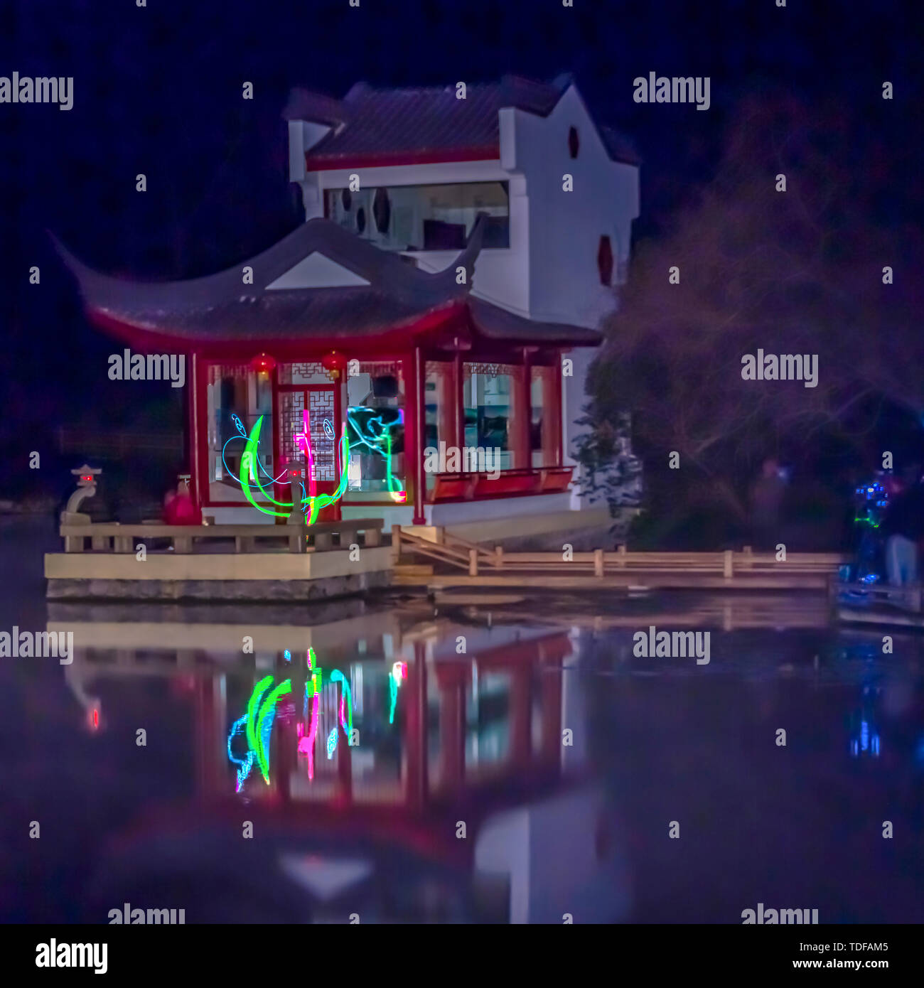 Pearl spring light painting Stock Photo - Alamy