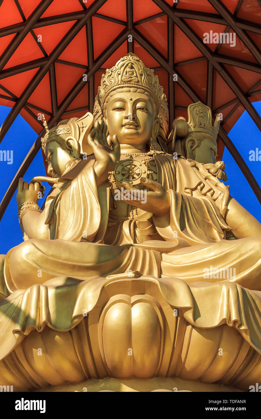 The four sides of Guanyin are: Holy Guanyin, Lotus Hand Guanyin, Zhizi ...