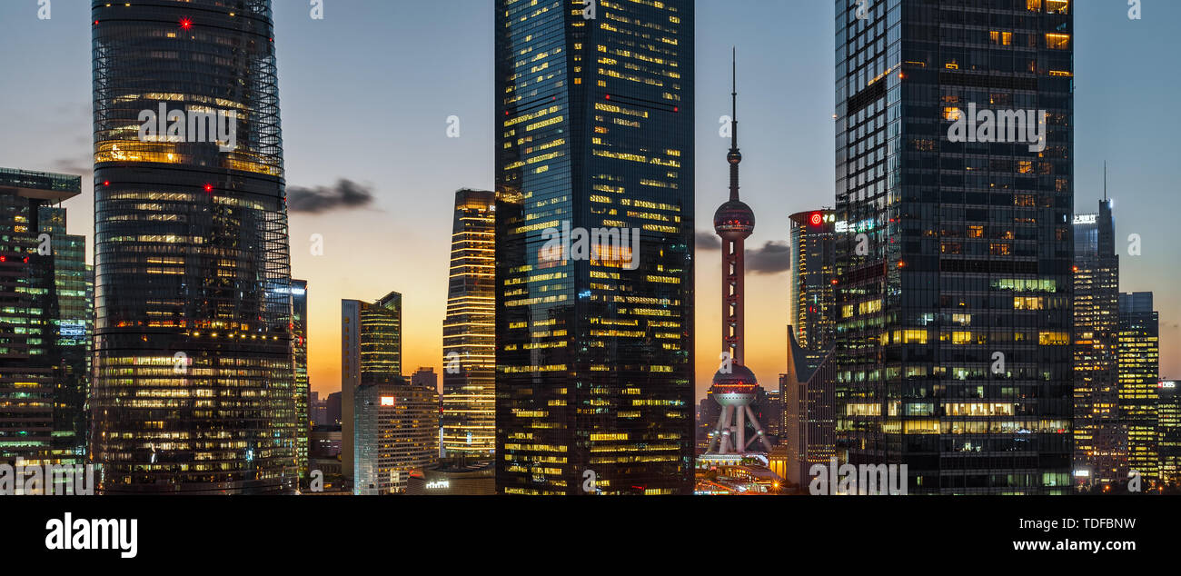 Shanghai City Architecture Scenery Stock Photo - Alamy