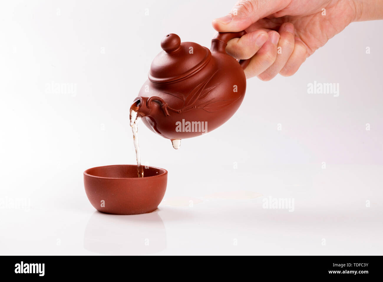 purple sand tea set Stock Photo - Alamy