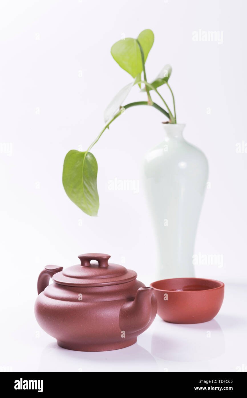 purple sand tea set Stock Photo - Alamy