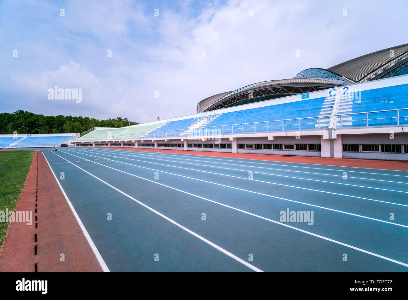 track and field field Stock Photo - Alamy