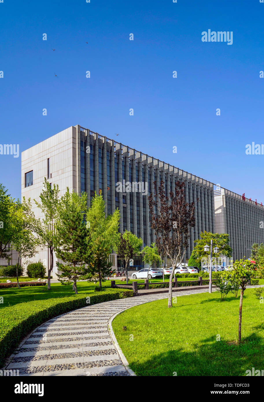 Architectural Scenery of Yinchuan City Stock Photo - Alamy