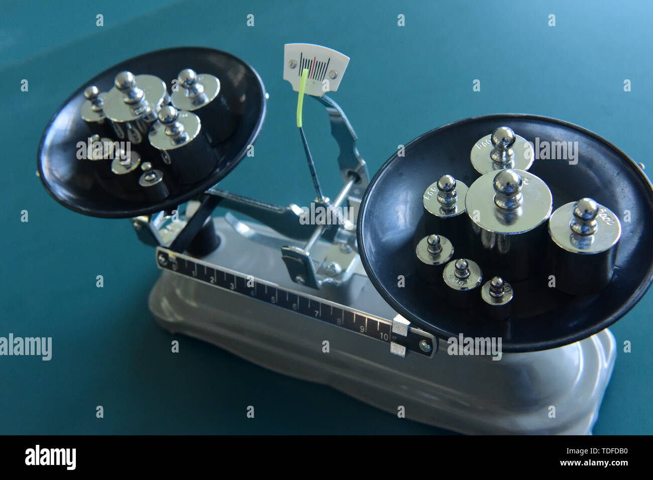 Balance teaching material Stock Photo - Alamy