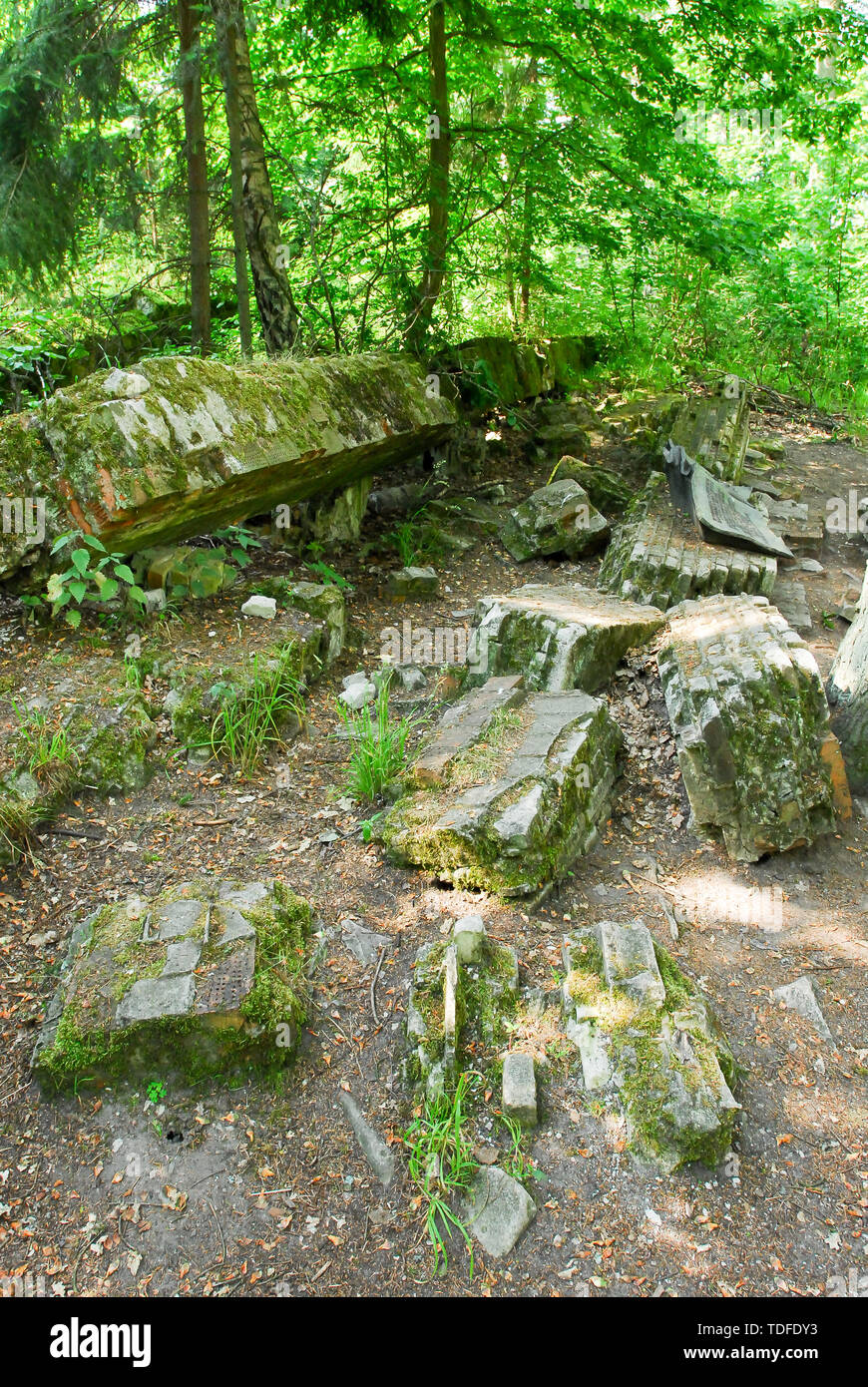 Memorial stone of 20 July plot on a site of briefing room, where Claus ...