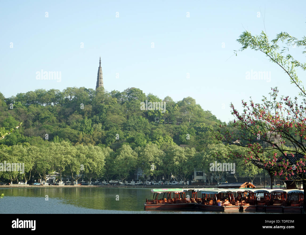 Spring color of West Lake Scenic Area Stock Photo - Alamy