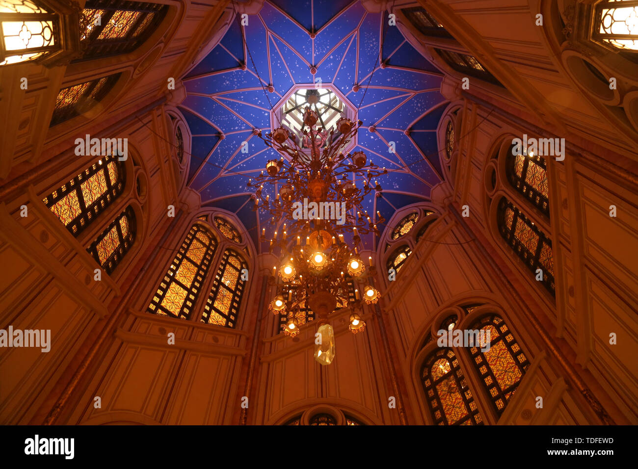 Disney Castle Dome Building Stock Photo - Alamy