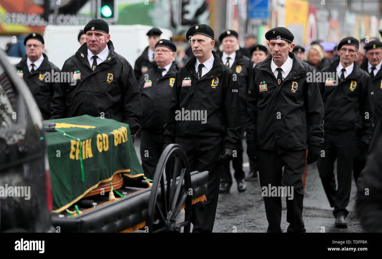 Members of 'D Company' take part in the funeral procession for former ...