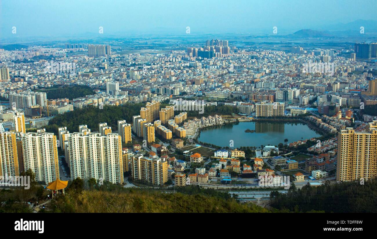 Panoramic view of Haifeng County, Shanwei, Guangdong Stock Photo - Alamy