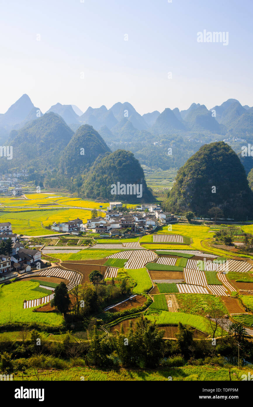 Spring color of Wanfeng forest in Xingyi, Guizhou Stock Photo - Alamy
