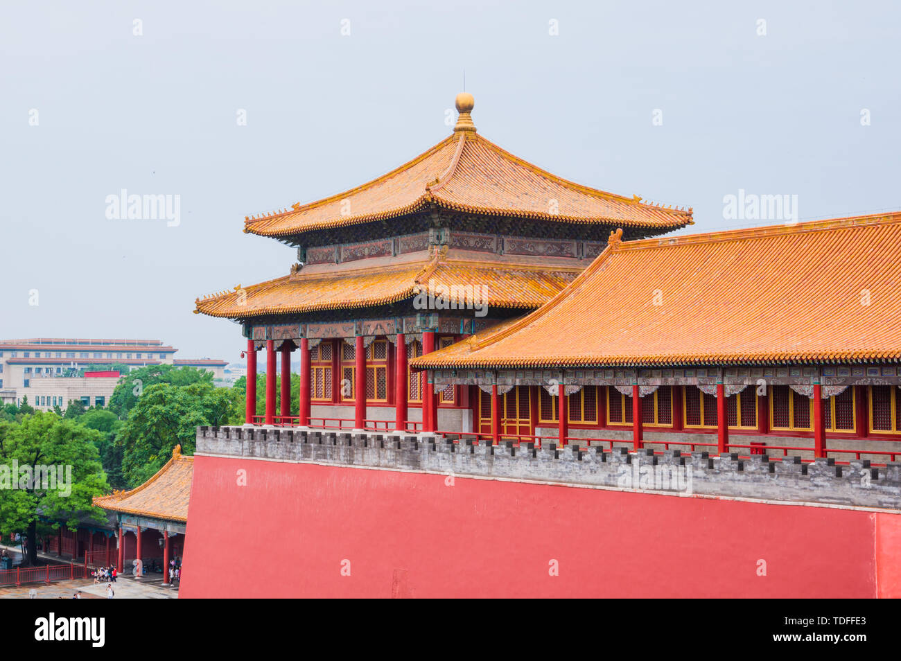 Architectural scenery of the Forbidden City in Beijing Stock Photo - Alamy