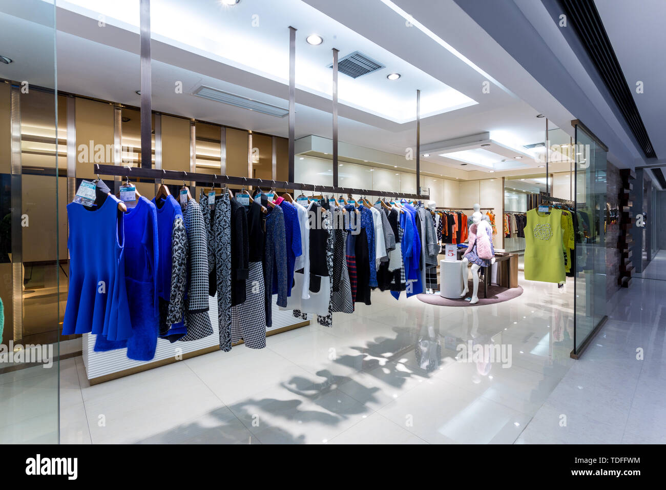 Fashion photography rack display Stock Photo - Alamy