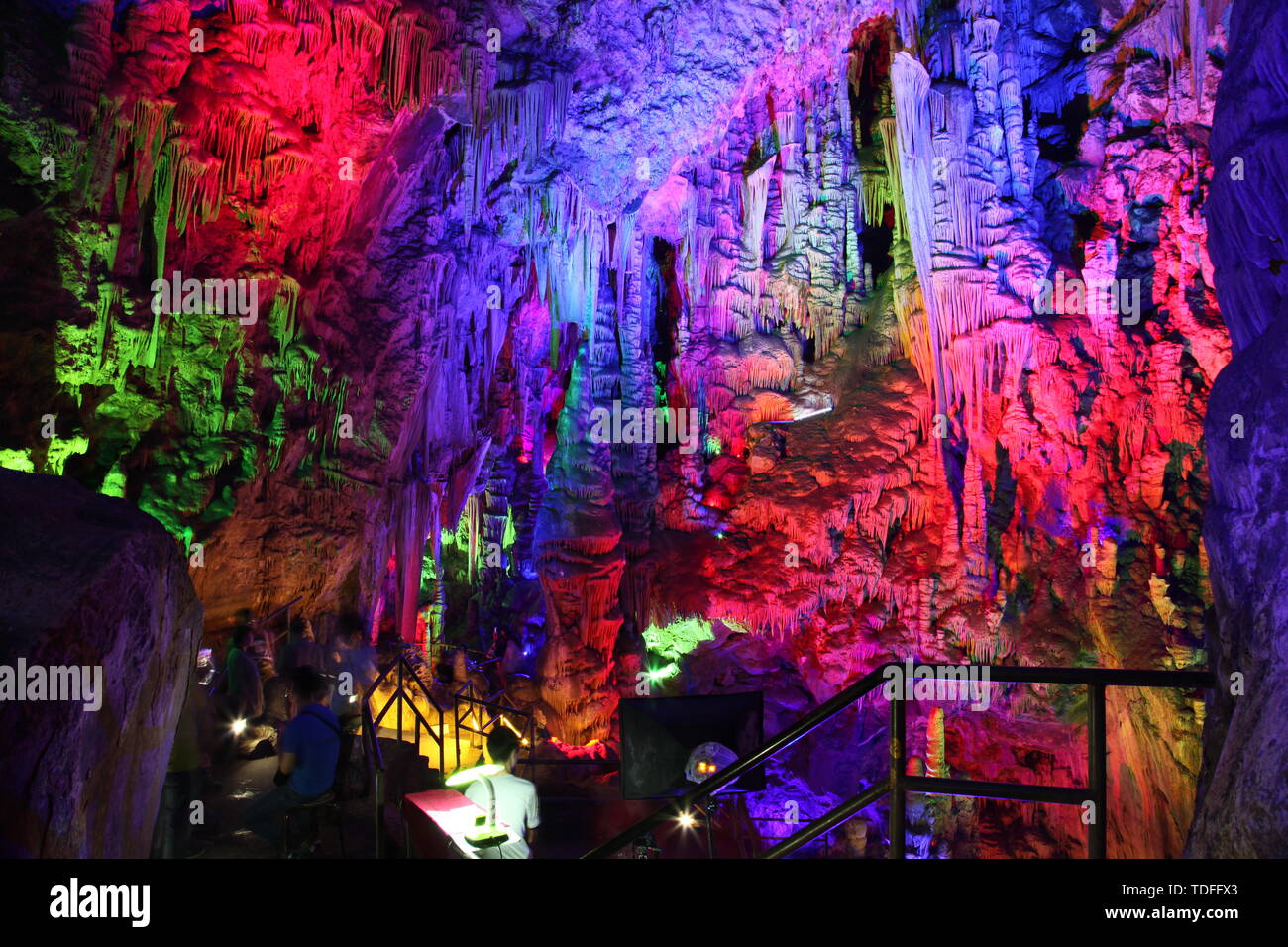 Shaanxi Shangluo tussah water karst cave Stock Photo - Alamy