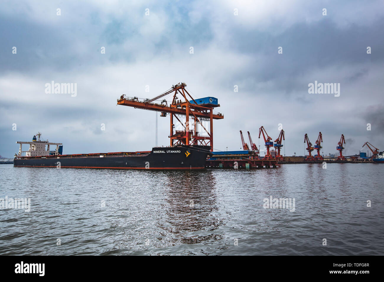 Cargo Terminal Port Stock Photo - Alamy