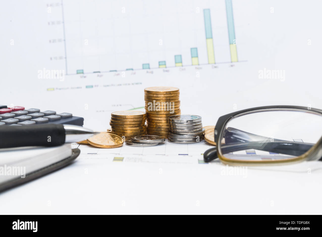 Creative diagram of business accounting concept Stock Photo - Alamy