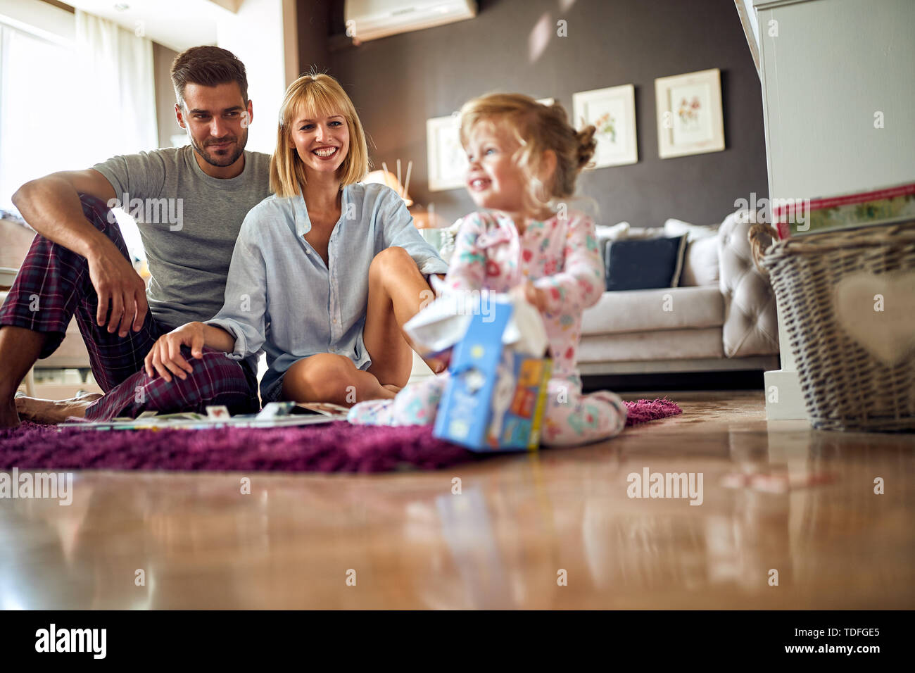 Morning and family hi-res stock photography and images - Alamy