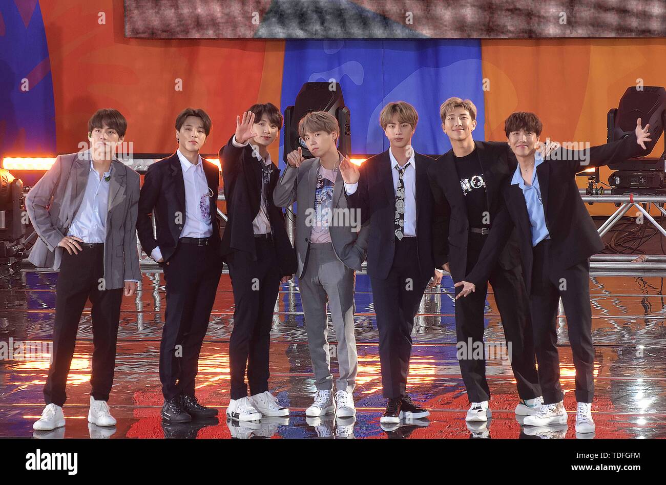 BTS perform on Good Morning America in NYC Featuring: BTS Where: NYC ...