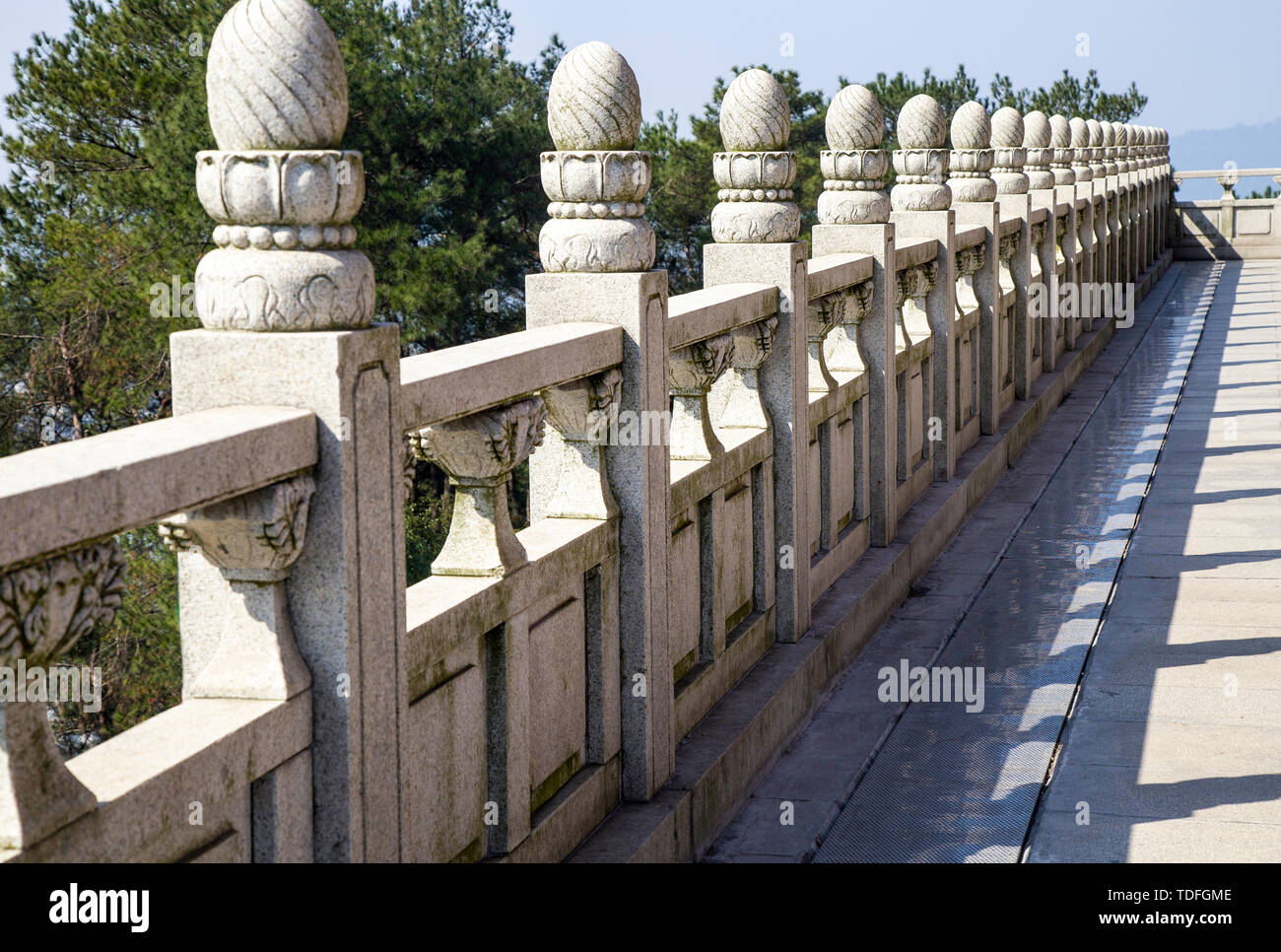 Altar tower stone bridge architectural design sunshine hi-res stock ...