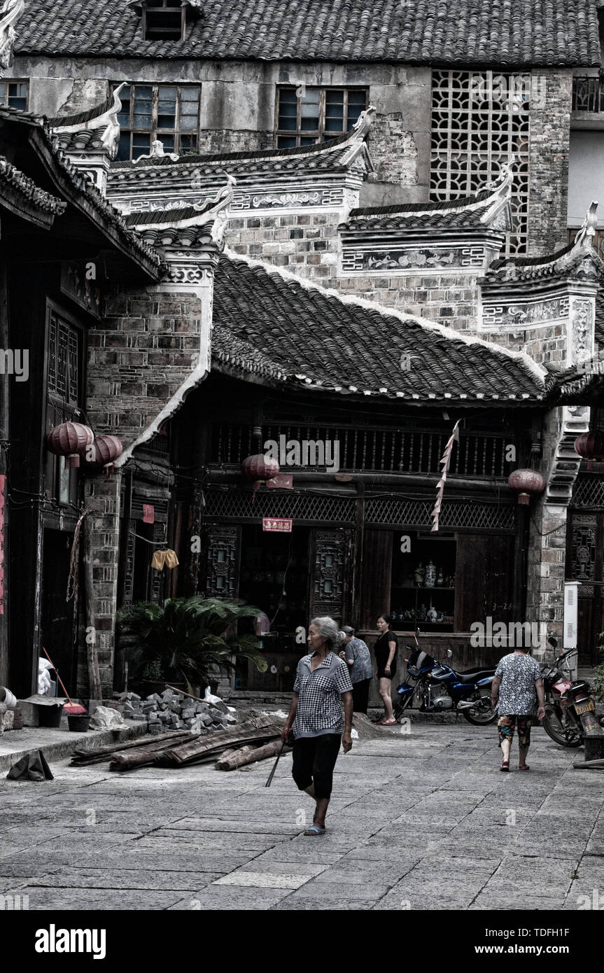 Liye ancient town, Longshan County, Hunan Province Stock Photo - Alamy