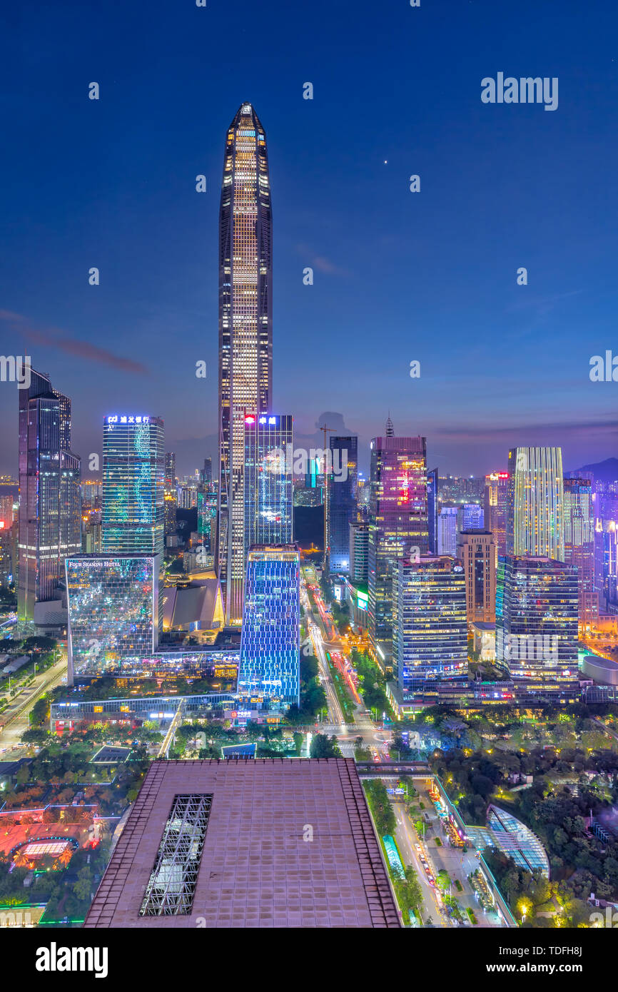 Shenzhen city sunset futian district hi-res stock photography and ...