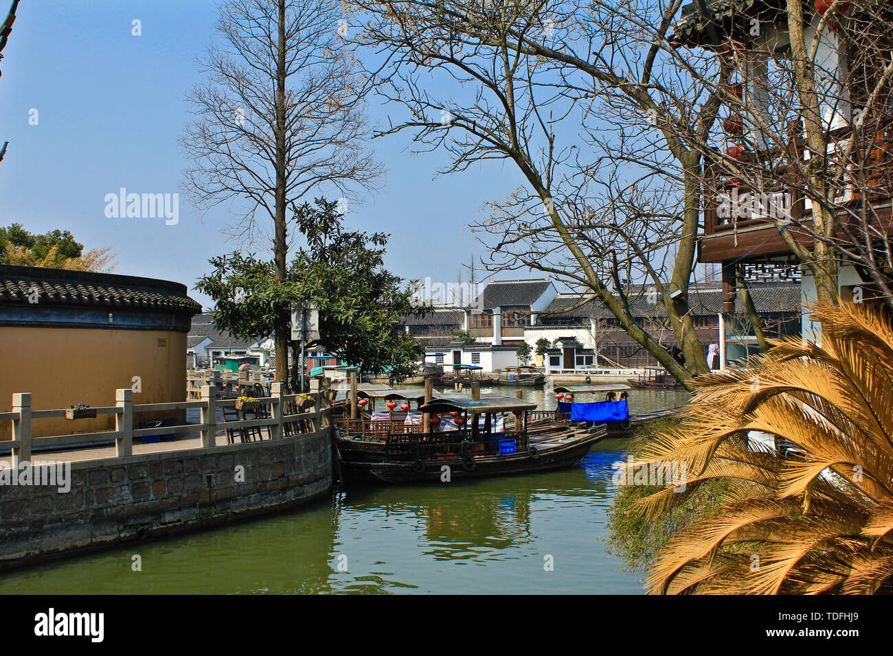 Scenery of the ancient town of Zhujiajiao, Qingpu, Shanghai Stock Photo ...