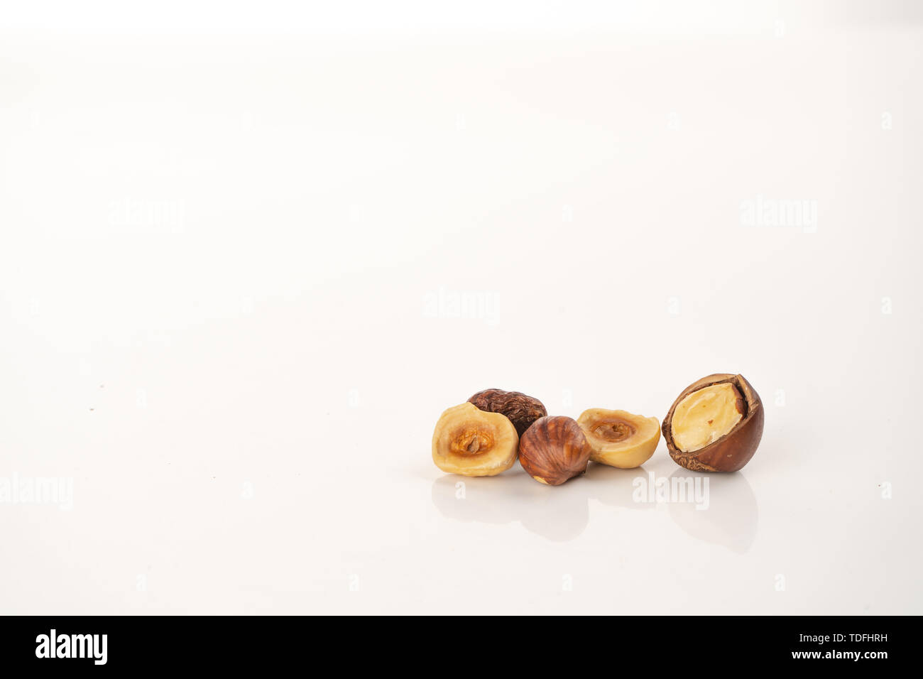 Northeast characteristic open hazelnut Stock Photo - Alamy