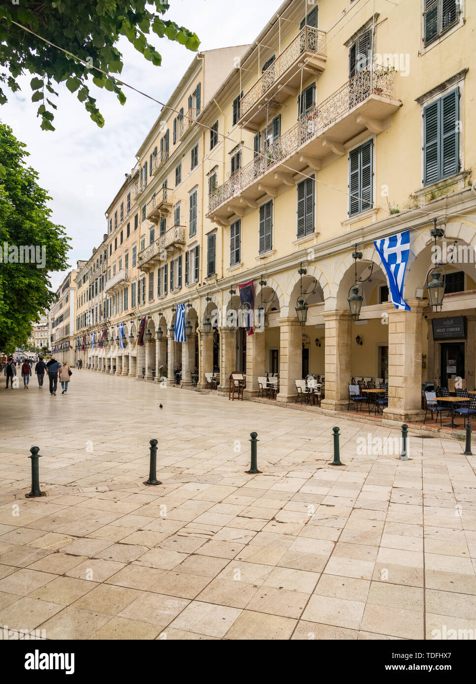 Liston arcade old town corfu hi-res stock photography and images - Alamy